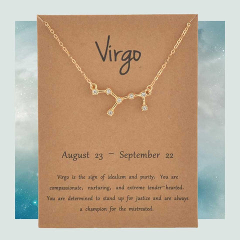Virgo constellation necklace store